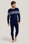 Ski base layer for men - Blue Merino by Tidløs